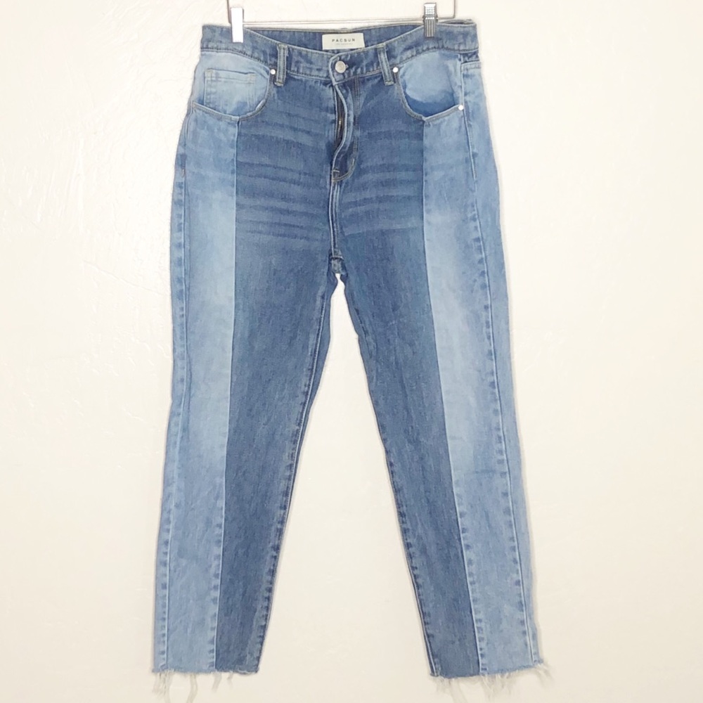 Pacsun Two Tone Vintage Icon Cotton Straight Jeans - Gem